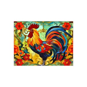 Rooster Ceramic Backsplash, Kitchen Accent Tile or Mural - Etsy