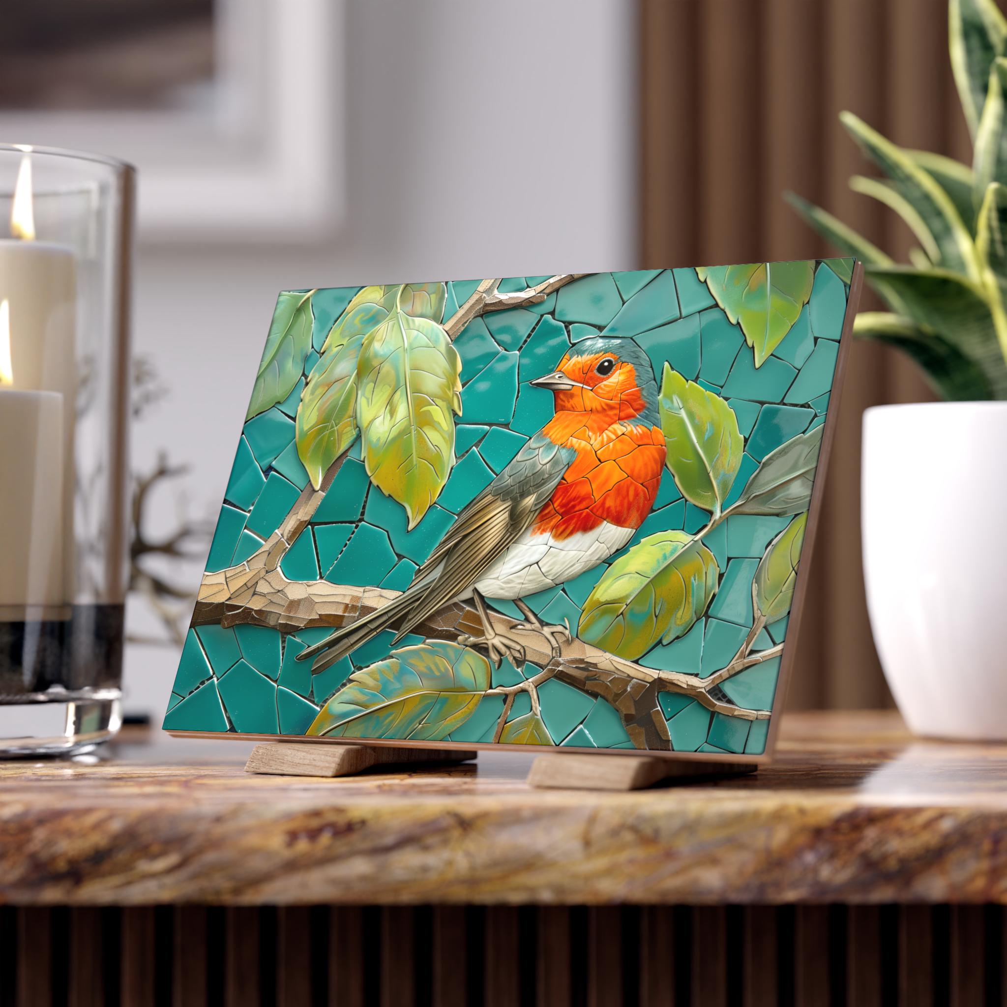 Robin Ceramic Tile or Mural. Bird Home Décor, Ceramic Kitchen ...
