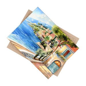 French Riviera Ceramic Tile or Mural. - Etsy