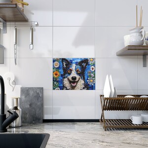 Dog Ceramic Tile or Mural , Dog Decorative Tile or Mural, Loyal Friend ...