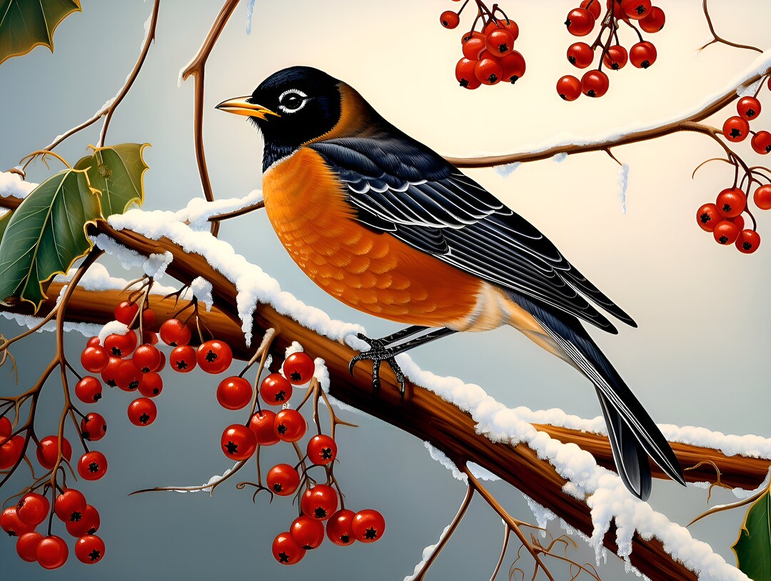 American Robin Ceramic Tiles - Set of 2 -robin Decorative Wall Tile ...