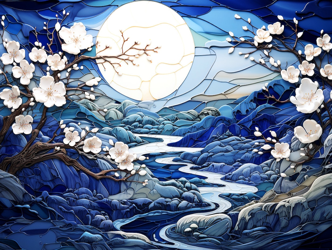 The Moon Ceramic Tile or Mural - Etsy