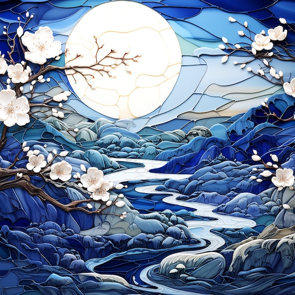 Moon Ceramic Tile - Etsy