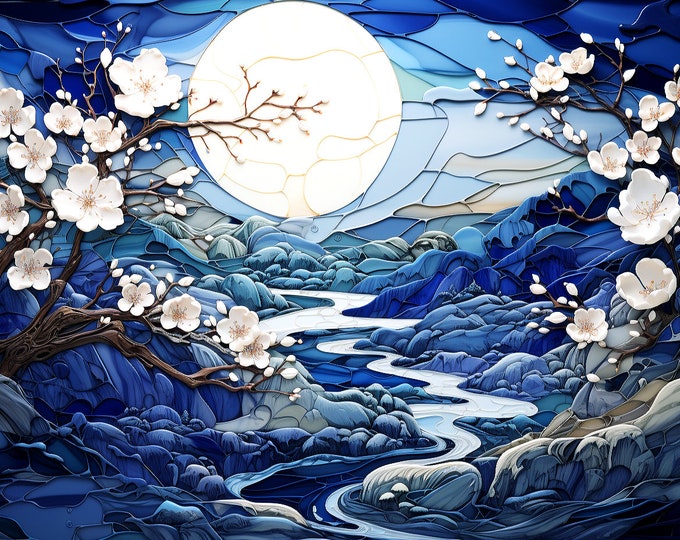 3 Inch Sleepy Moon and Stars Tile - Etsy