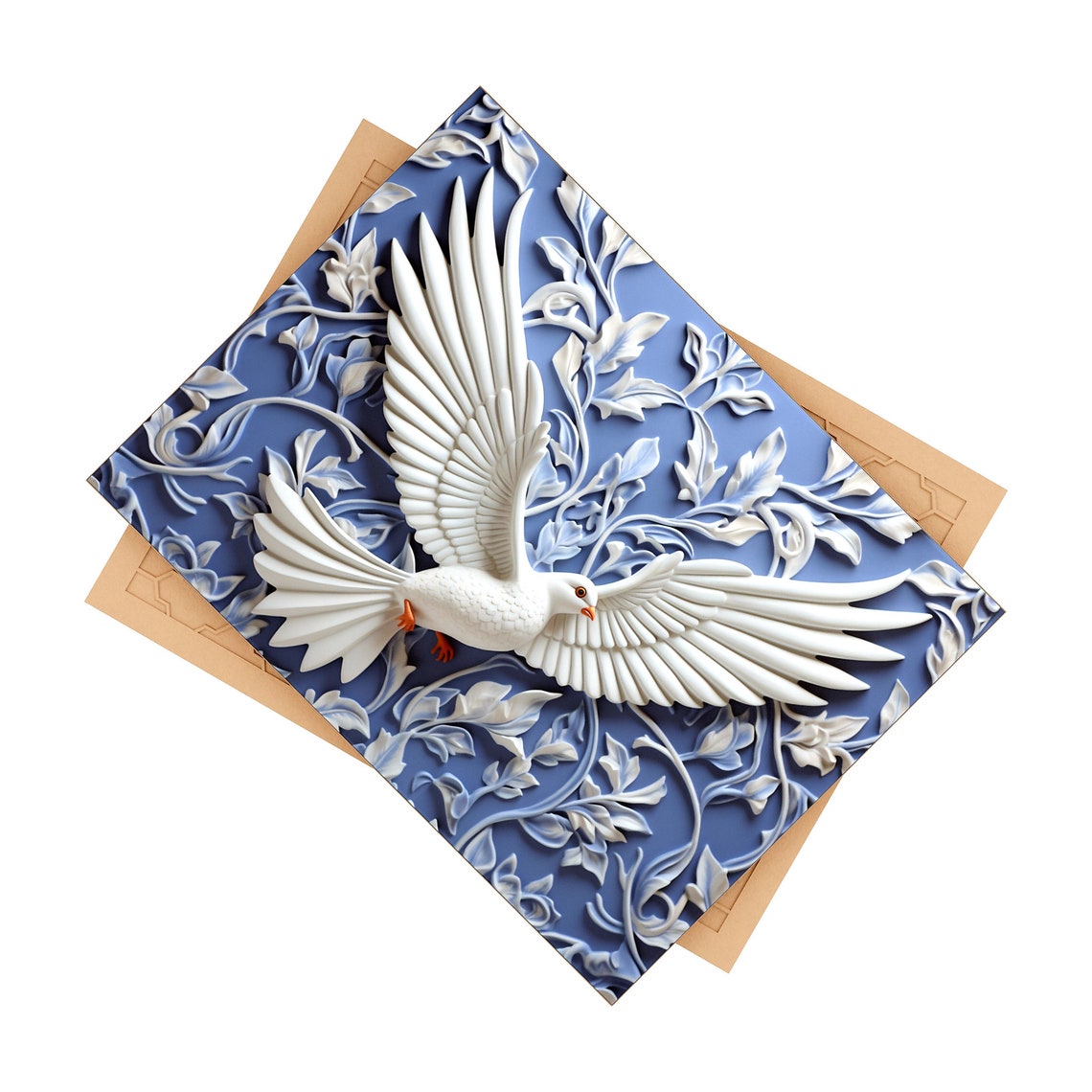 White Dove Ceramic Tile, Bird Accent Tile - Etsy
