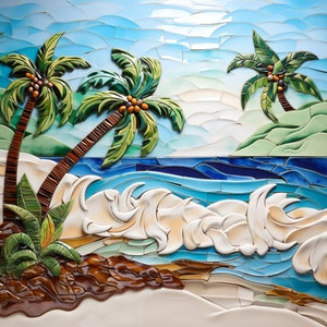 Palm Trees Ceramic Tiles. - Etsy