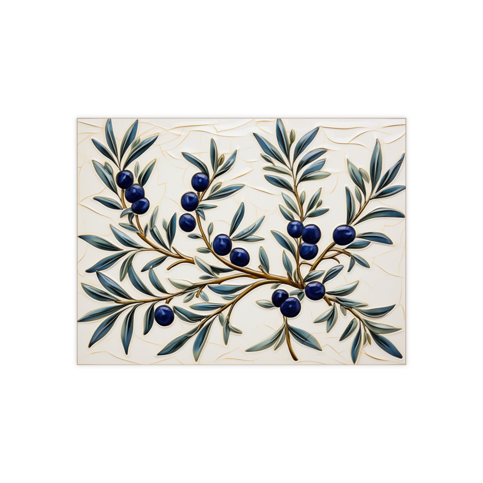 Olive Branch Ceramic Tile - Etsy