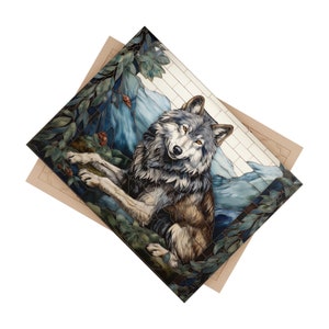 Gray Wolf Ceramic Tile or Mural , Gray Wolf Decorative Tile or Mural ...