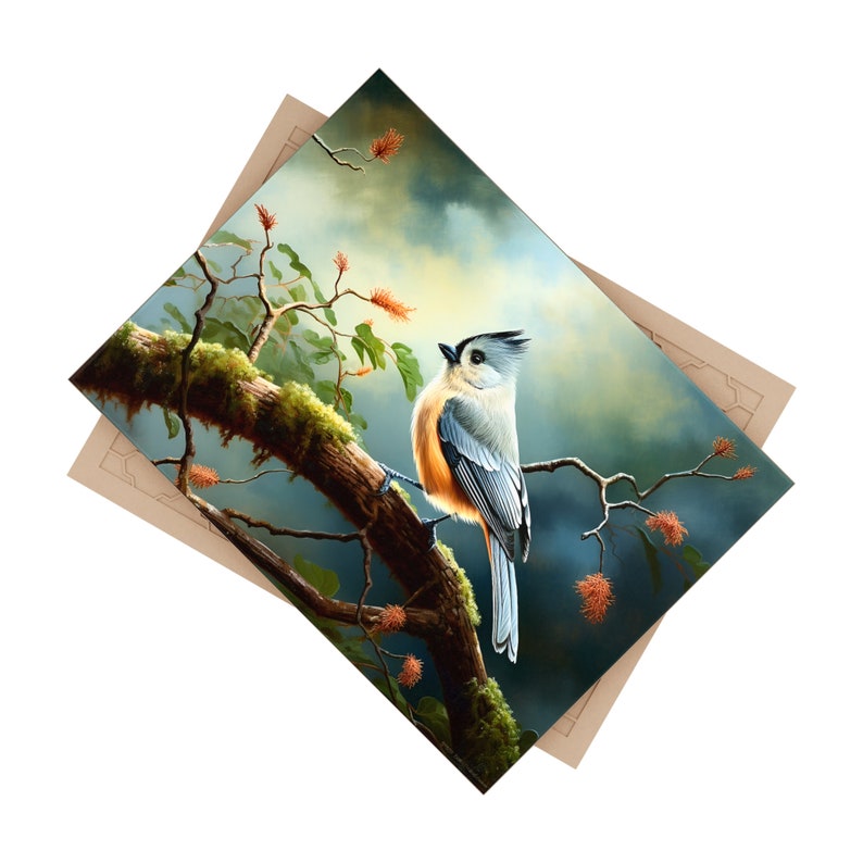 Tufted Titmouse Bird Ceramic Tile Bird Accent Tile - Etsy