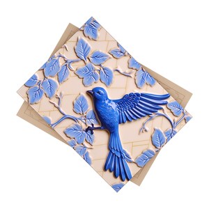 Bluebird Ceramic Tile, Bird Accent Tile - Etsy