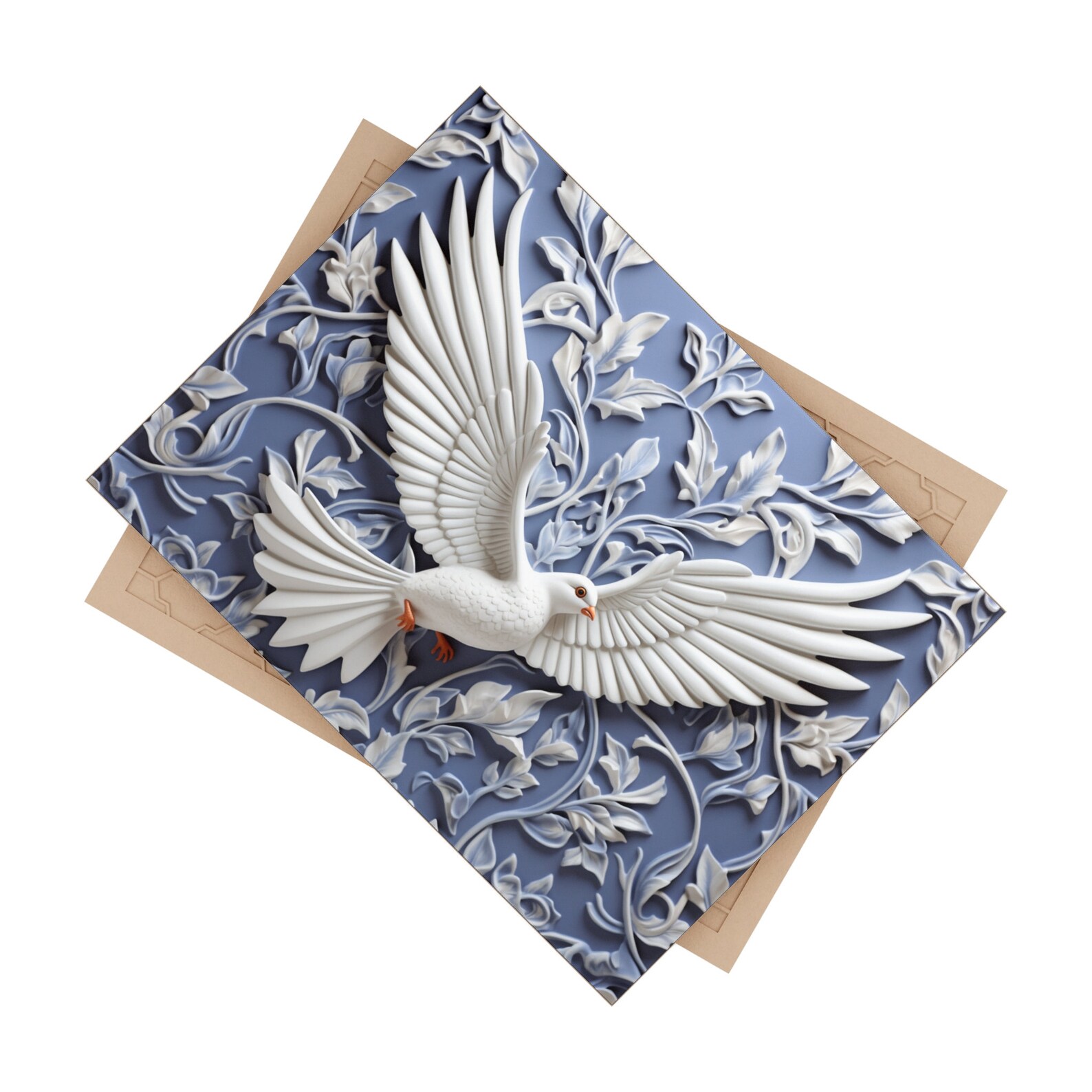 White Dove Ceramic Tile, Bird Accent Tile - Etsy