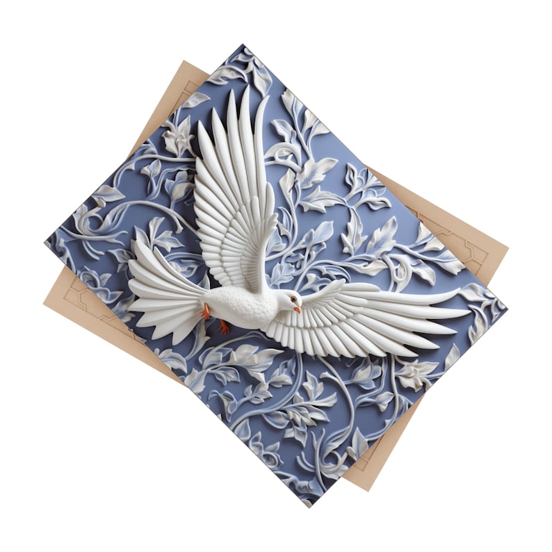 White Dove Ceramic Tile, Bird Accent Tile - Etsy