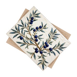 Olive Branch Ceramic Tile - Etsy