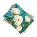 White Roses Ceramic Tiles or Murals. Floral Kitchen Backsplash, Modern ...