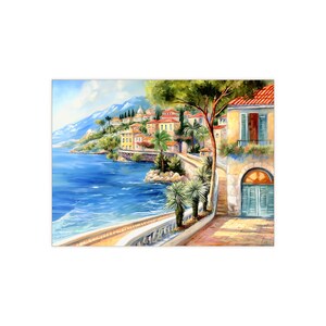 French Riviera Ceramic Tile or Mural. - Etsy