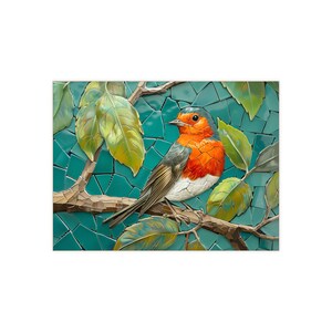 Robin Ceramic Tile or Mural. Bird Home Décor, Ceramic Kitchen ...