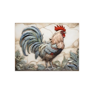 Clay Rooster Ceramic Tile or Mural - Etsy