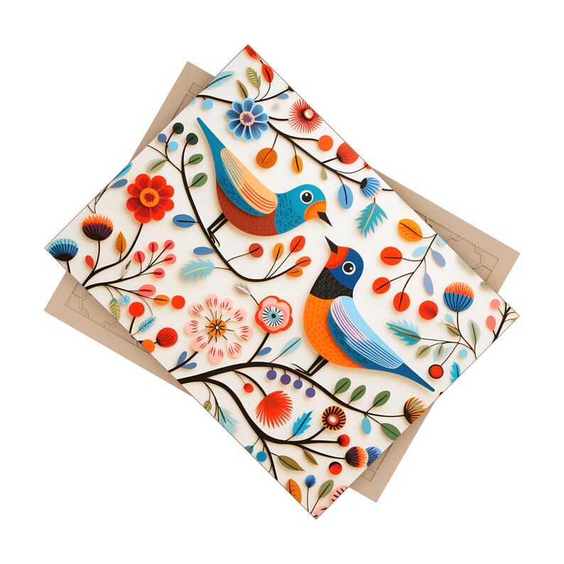 Scandinavian Birds Ceramic Tiles - Set of 2 -decorative Wall Tile, Bird ...