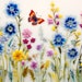 Wildflowers Wall Tiles, Ceramic Decorative Tiles, Floral Kitchen ...