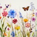 Wildflowers Wall Tiles, Ceramic Decorative Tiles, Floral Kitchen ...