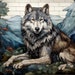 Wolf Ceramic Tile/mural , Wolf Decorative Tile/mural, Wild Animals Wall ...