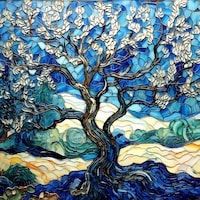 Tree Forest Design Ceramic Tile - Tree Design Kitchen Backsplash Tile ...