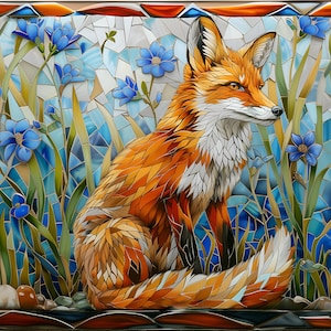 Fox Ceramic Tile or Mural. - Etsy