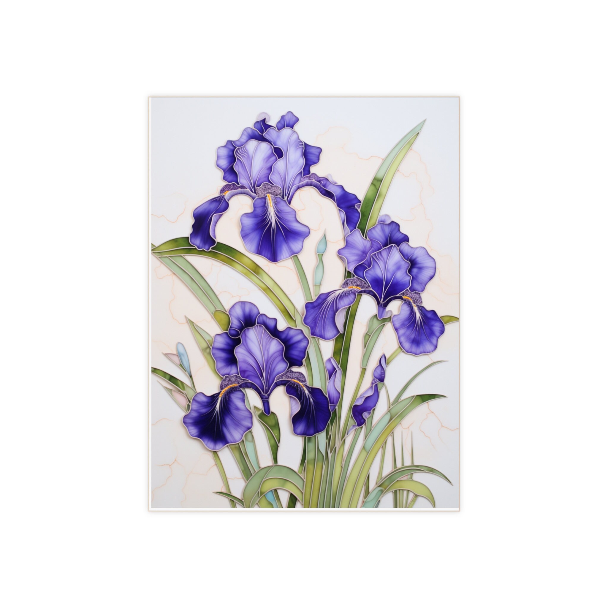 Iris Tiles, Set of 2. Ceramic Irises Tile. - Etsy