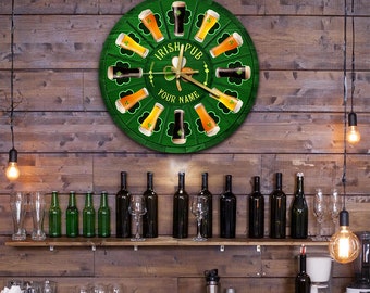 Irish Pub Wall Clock - Etsy