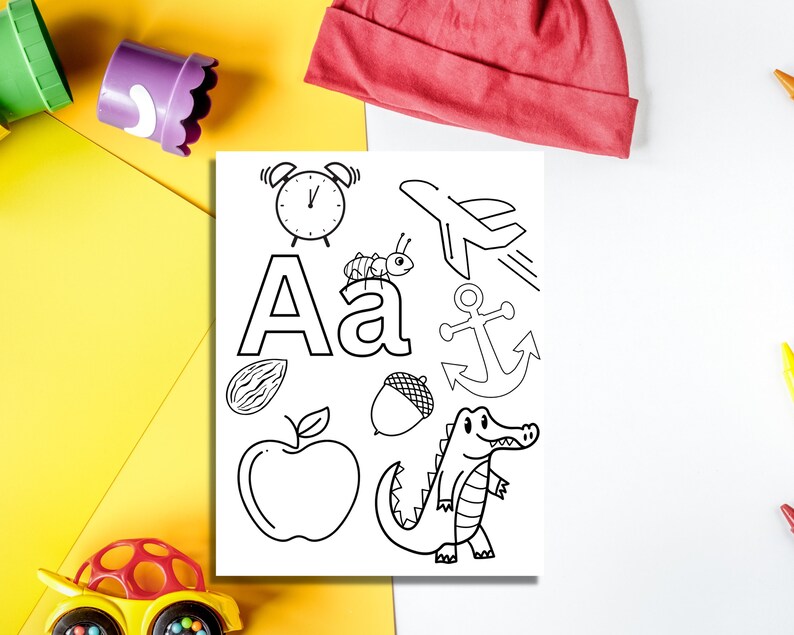Coloring Pages Printable Alphabet Worksheets Kindergarten Prek - Etsy