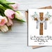 Religious Easter Card Printable Easter Cross Greeting Card Christian ...