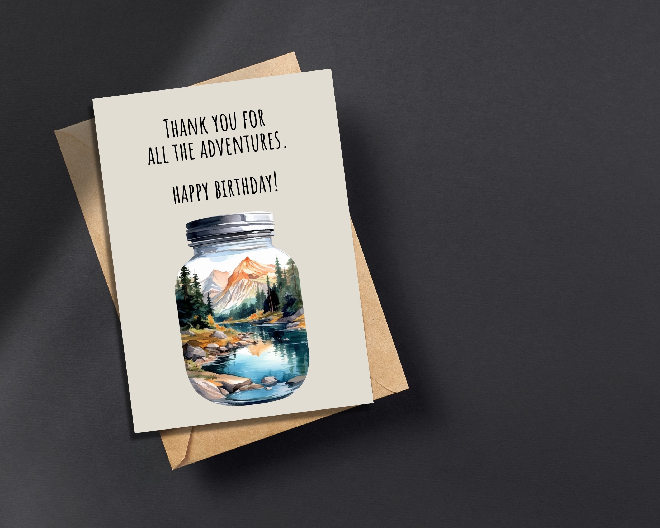 Printable Adventure Seeker Birthday Card Outdoors Lover Bday Card ...