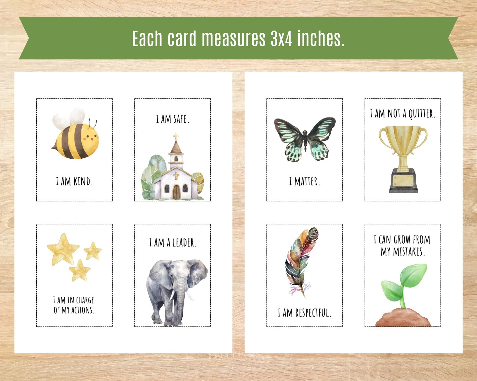 Affirmation Cards for Kids Printable Motivational Cards Kids Positivity ...