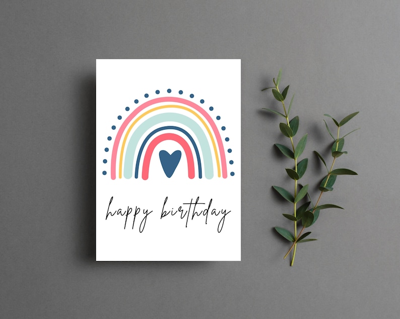 Printable Birthday Card Bundle Set of 15 Bday Card Bundle Digital B Day ...