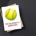 Softball Birthday Card Printable Sports Bday Card Softball Lover Gift ...