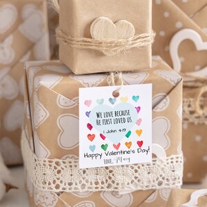 Valentines Day Gift Tag Personalizable Card for Valentine's Day Goody ...