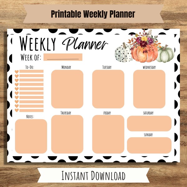 Polka Dot Planner - Etsy