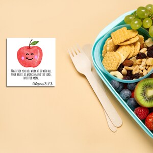 Bible Verse Lunchbox Notes for Kids Lunch Box Christian Cards for ...