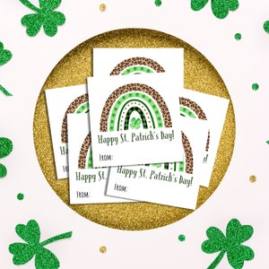 St Patricks Day Gift Tag Printable St Patty's Favor Tag Saint Patrick's ...