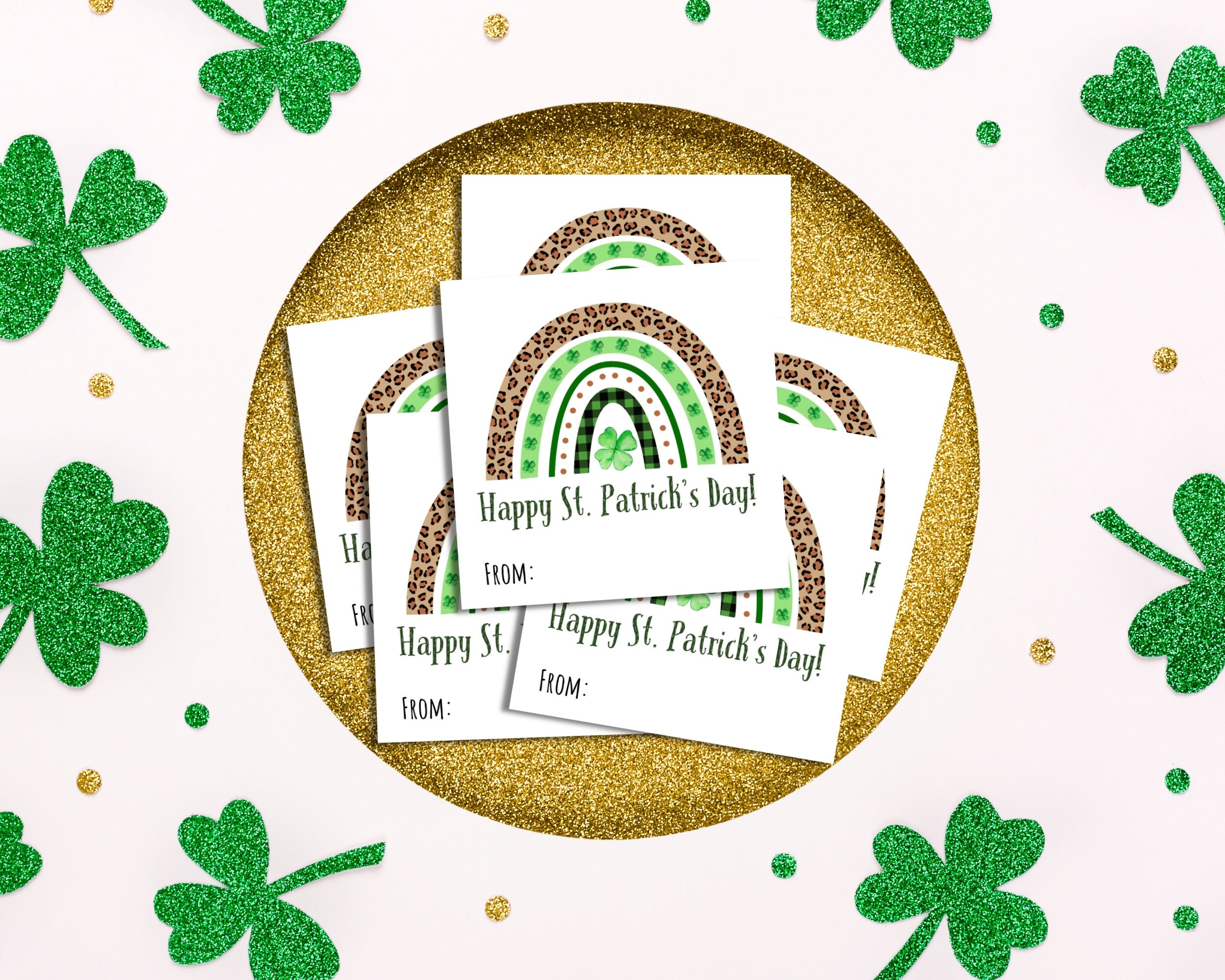 St Patricks Day Gift Tag Printable St Patty's Favor Tag Saint Patrick's ...