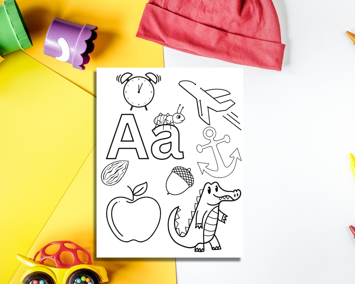 Coloring Pages Printable Alphabet Worksheets Kindergarten Prek ...