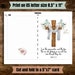 Religious Easter Card Printable Easter Cross Greeting Card Christian ...
