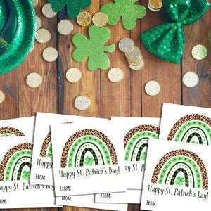 St Patricks Day Gift Tag Printable St Patty's Favor Tag Saint Patrick's ...