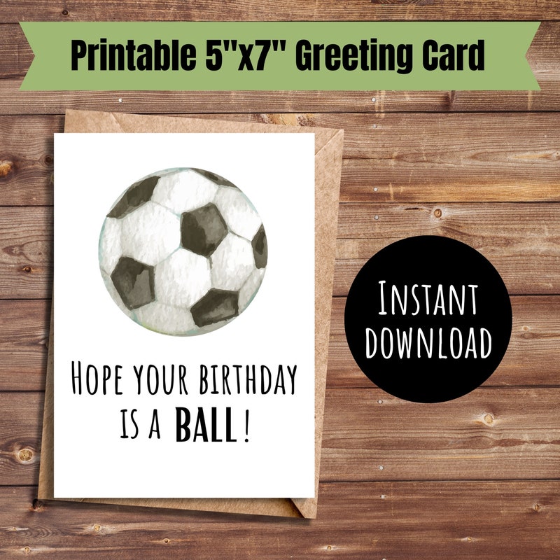 Soccer Birthday Cards - Etsy