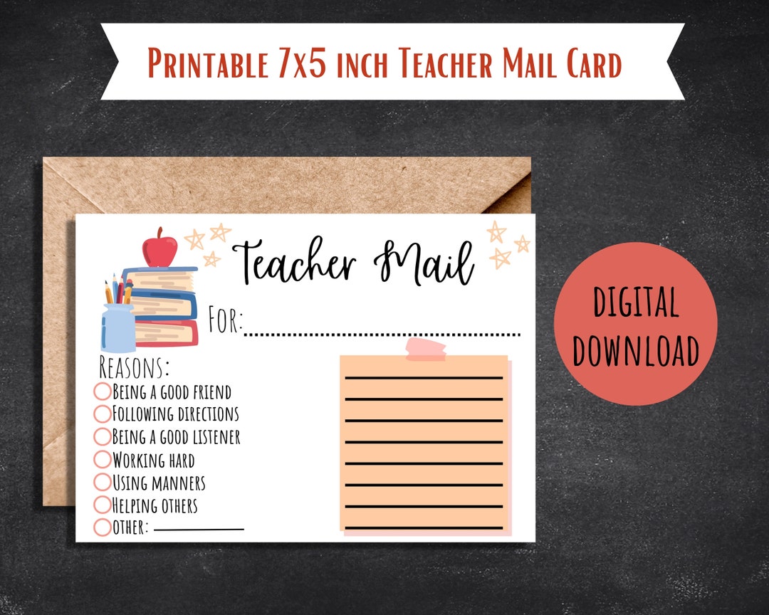 Teacher Mail Kindergarten Brag Card for Preschool Note From Teacher ...