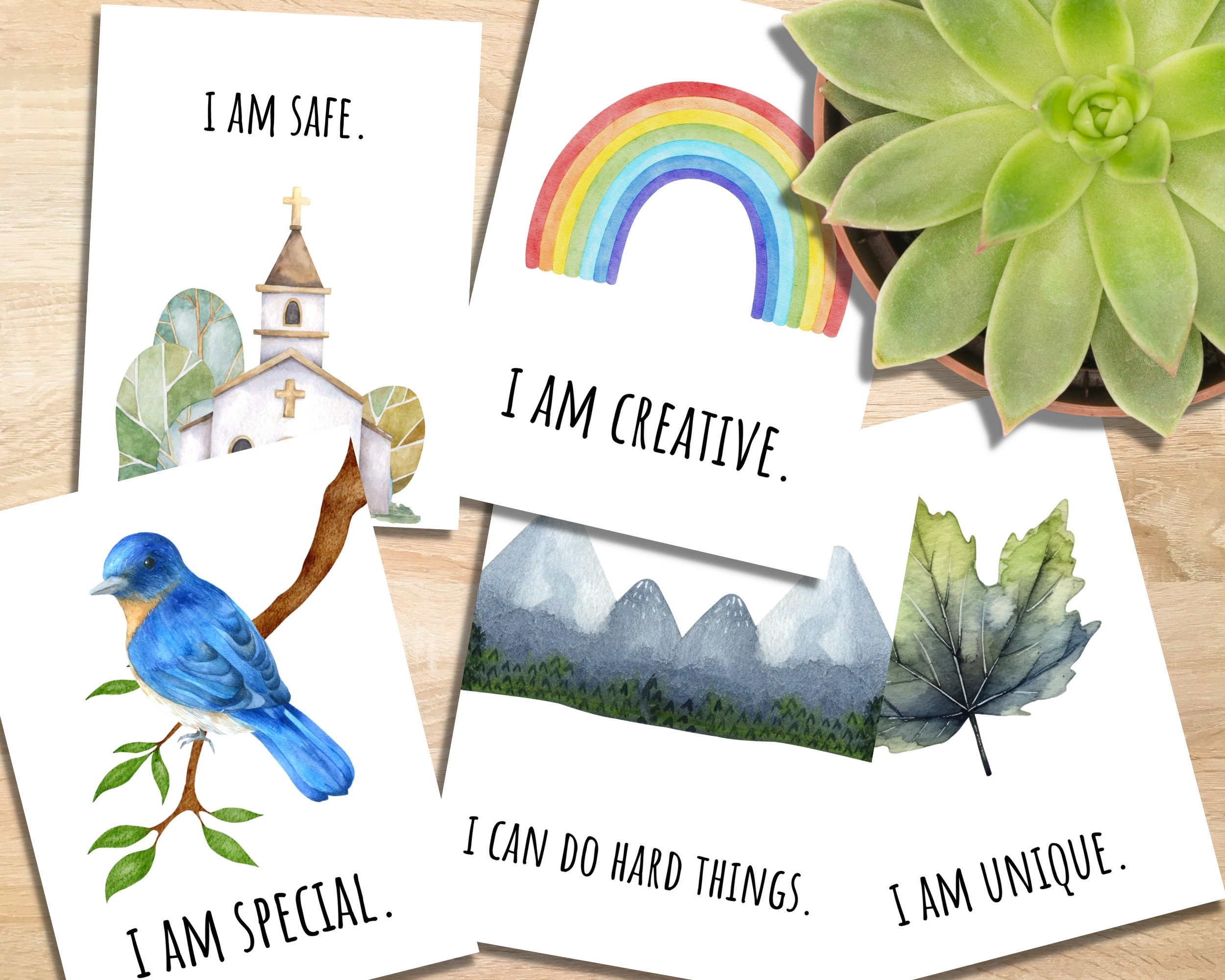 Affirmation Cards for Kids Printable Motivational Cards Kids Positivity ...