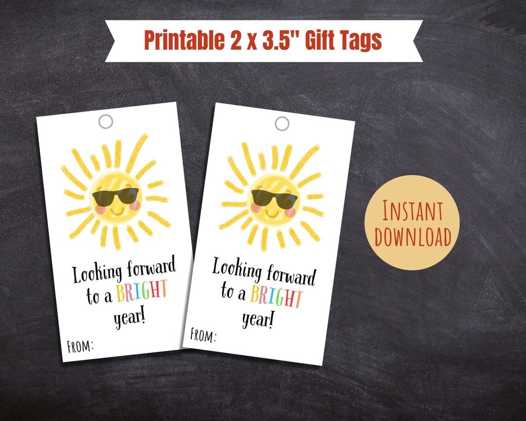 Back to School Gift Tag Printable Gift Tags for Student First Day of ...