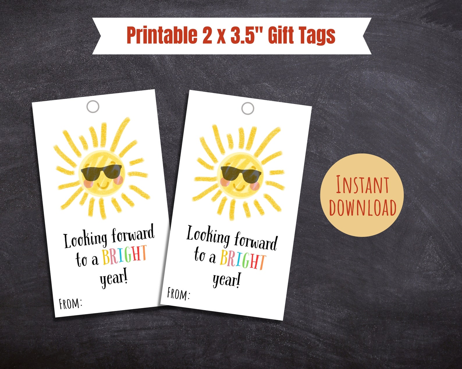 Back to School Gift Tag Printable Gift Tags for Student First Day of ...
