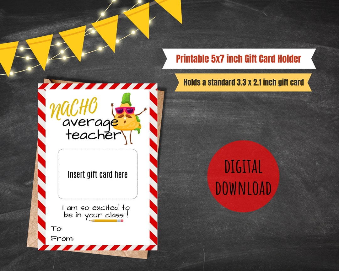 First Day of School Gift Card Holder Teacher Appreciation Gift Idea for ...