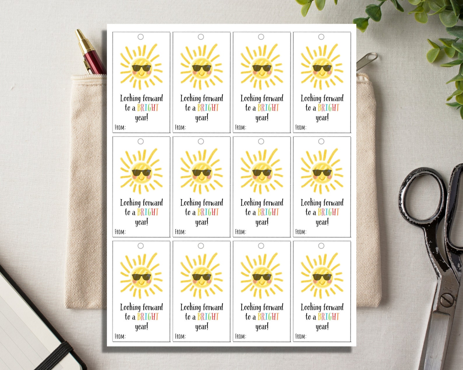 Back to School Gift Tag Printable Gift Tags for Student First Day of ...